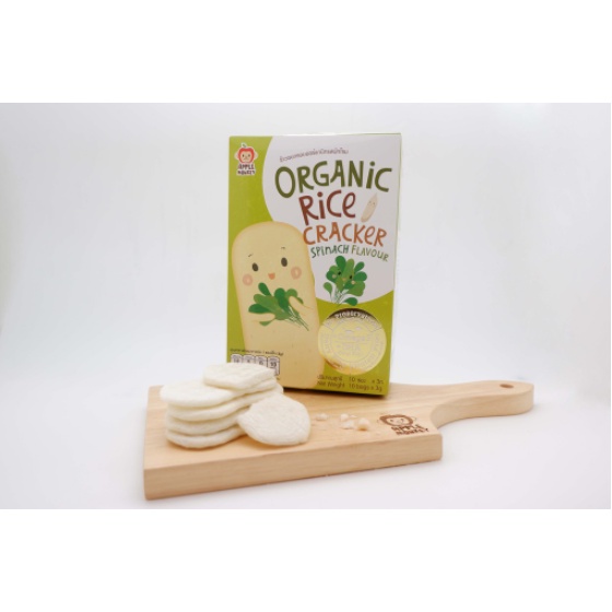 ขนมเด็ก Apple Monkey Organic Rice Cracker / Multi puff/ Yogurt Rice ...