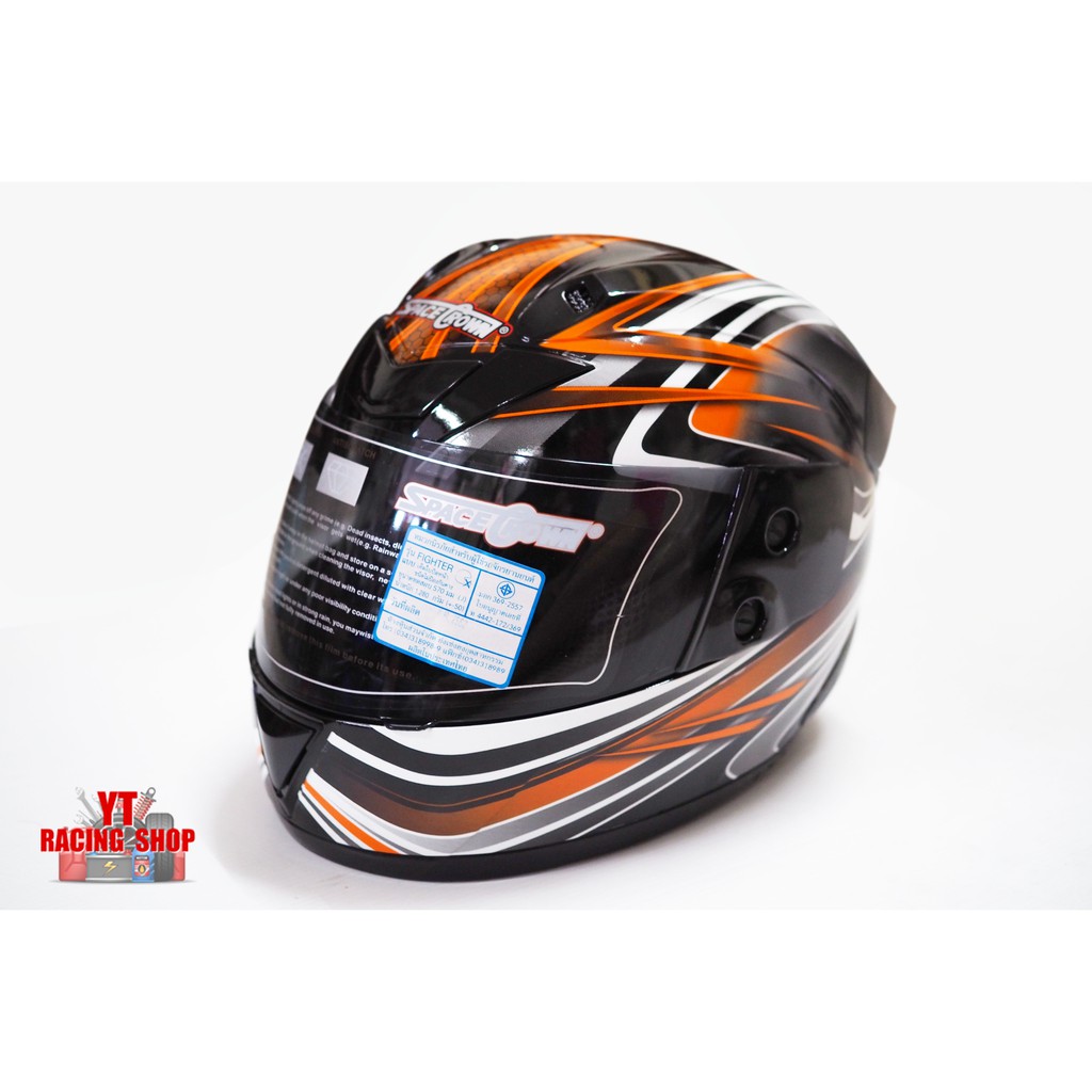 หมวกกันน็อค Space Crown รุ่น Fighter STK หมวกกันน็อคเต็มใบ | Shopee ...