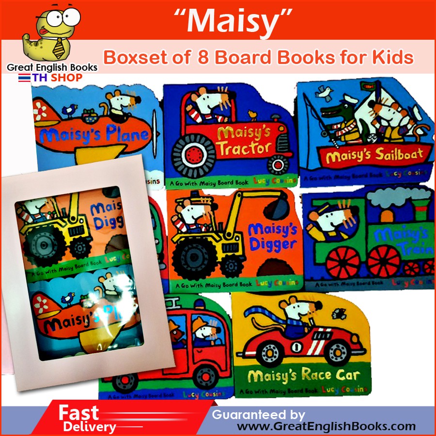 (Update 9 Books) บอร์ดบุ๊คเมซี่ จำนวน 9 เล่ม Maisy Vehicles 9 Board ...