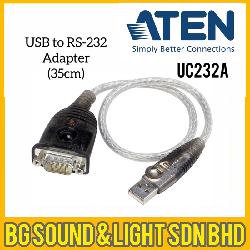 Aten UC232A USB 2.0 ถึง RS232 แปลง 35 ซม. ตัวแปลง UsbtoSerial ...