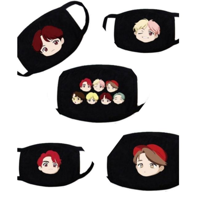 BTS MASK ผ้า 2 ชั้น พร้อมส่ง | Shopee Thailand