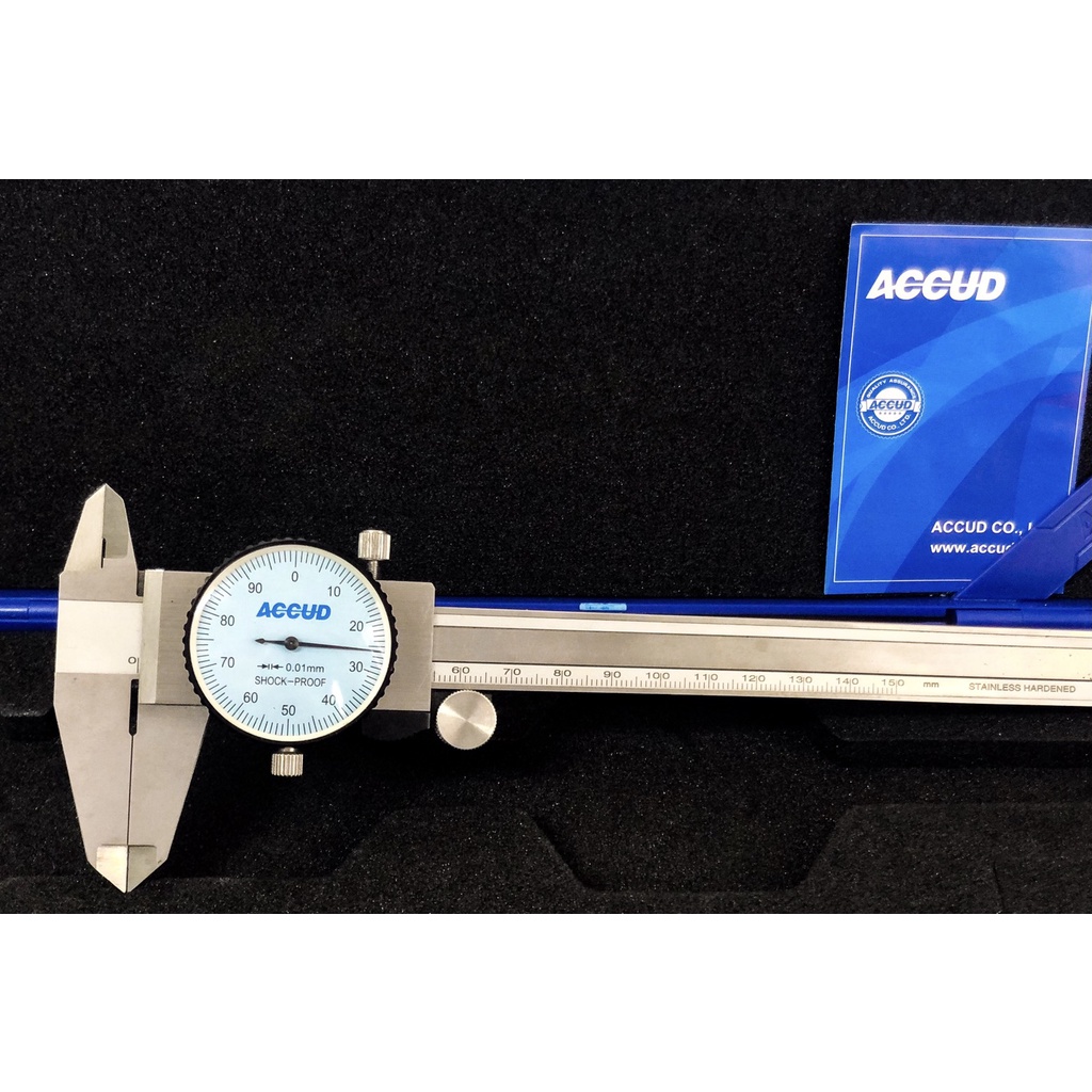ไดอัลคาลิปเปอร์ เวอร์เนียร์นาฬิกา (แบบหน้าปัด) ACCUD มีขนาด 150-300mm Dial Caliper | Shopee Thailand