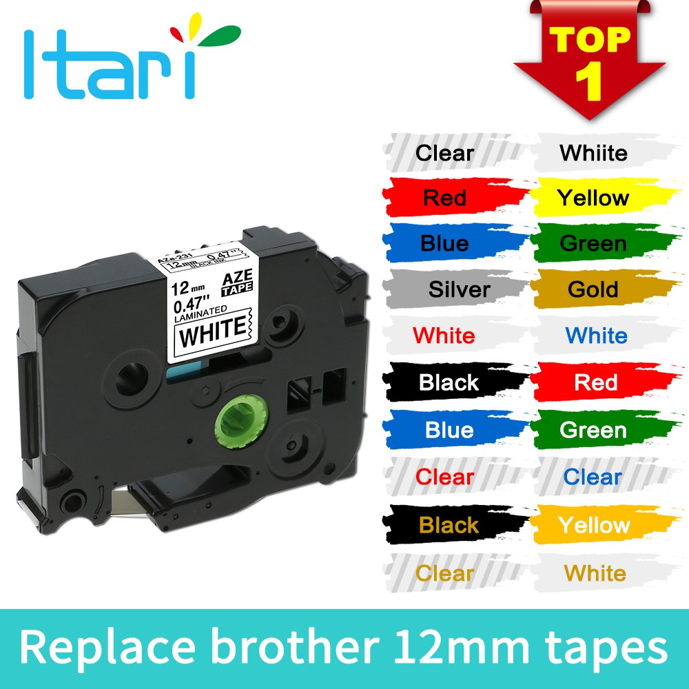 TZe 231 Compatible Brother P-Touch TZ Tape White P-Touch Label Tape ...