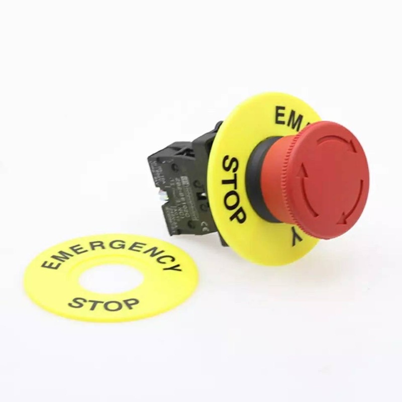 เนมเพลท ป้ายติดหน้าตู้คอนโทรล ป้ายเนมเพลท nameplate EMERGENCY STOP ส่ง ...
