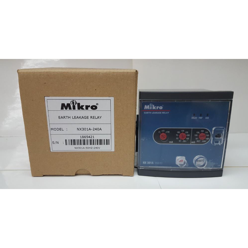 MIKRO Protection Relay -- Earth leakage / Earth fault รีเลย์กระแสเกินรี ...