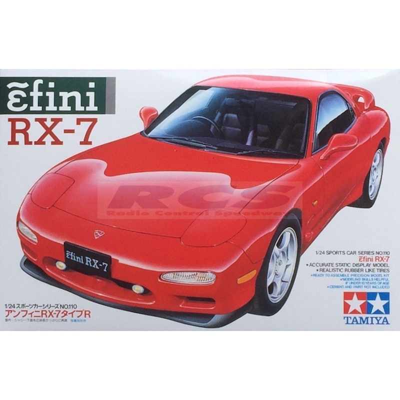🏆 TAMIYA 24110 ชุดประกอบจำลองมาตราส่วน 1:24 MAZDA Efini RX-7 โมเดล ...