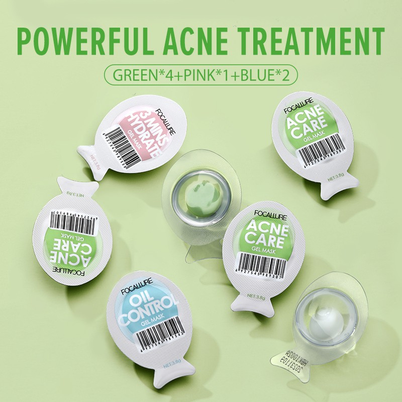 Focallure Set of 7 Dual Core Masks ช่วยควบคุมการจ่ายน้ำของน้ำมันเป็น ...