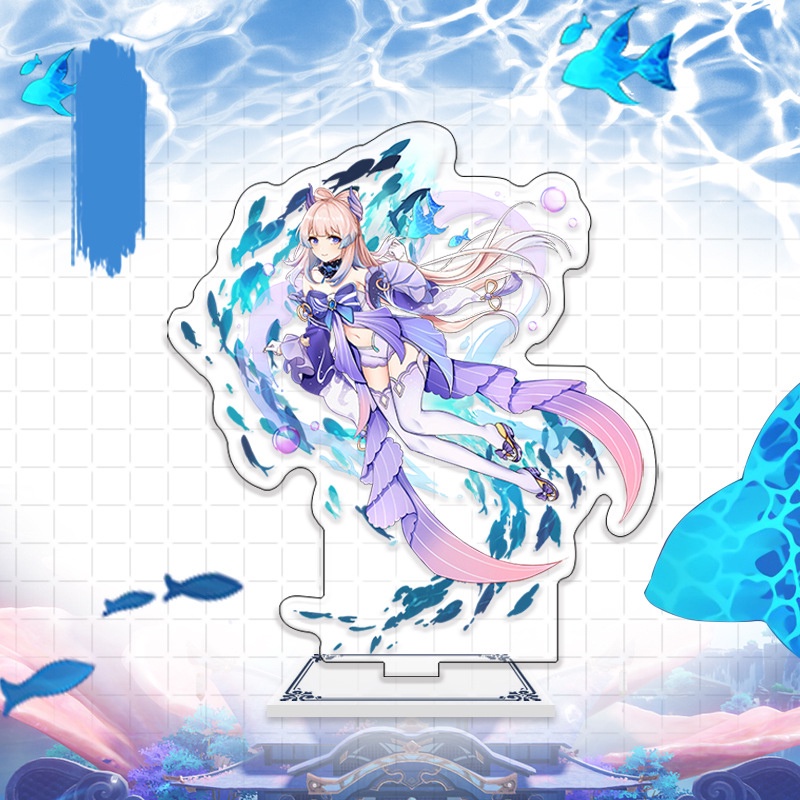Genshin impact figure Kinich Navia Mualani ขาตั้งอะคริลิค ขาตั้ง Furina ...