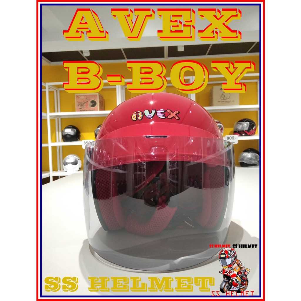 หมวกกันน็อคเด็ก เต็มใบ Avex B BOY หมวกกันน็อคเด็กประมาณ 2-4ปี มีสีสันสวยงาม ลวดลายน่ารัก ...