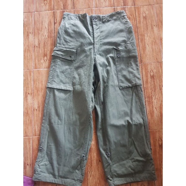 กางเกงทหาร Vintage Pants KL Seyntex Dutch Thick Military Fatigues Olive ...