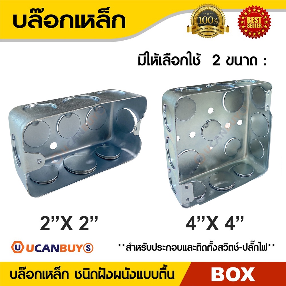 บ๊อกเหล็ก ขนาด 2"x4" และ 4"x4" Box เหล็กฝัง แบบตื้น กล่องเหล็ก สั่งซื้อ ...