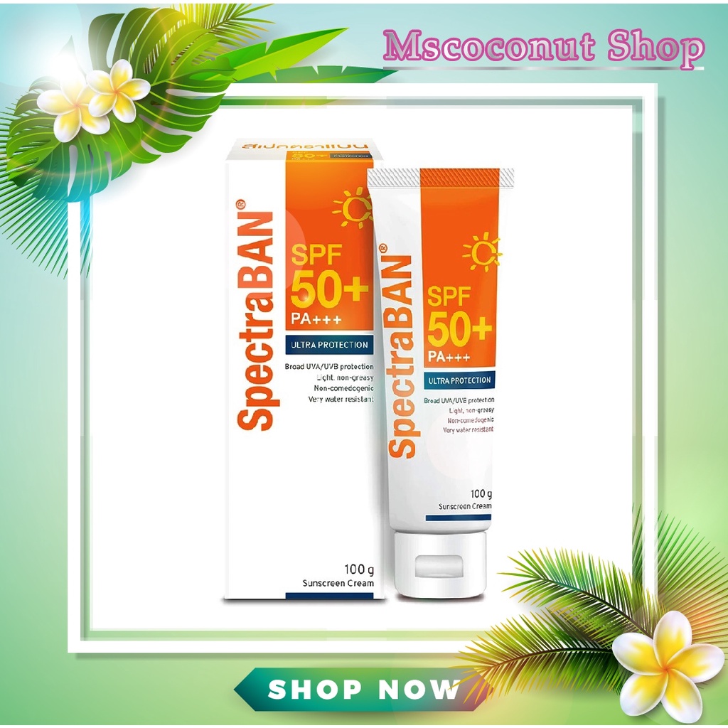 SpectraBAN สเป็คตร้าแบน กันแดด Sunscreen SPF 50+ PA+++ ขนาด 100 กรัม ...