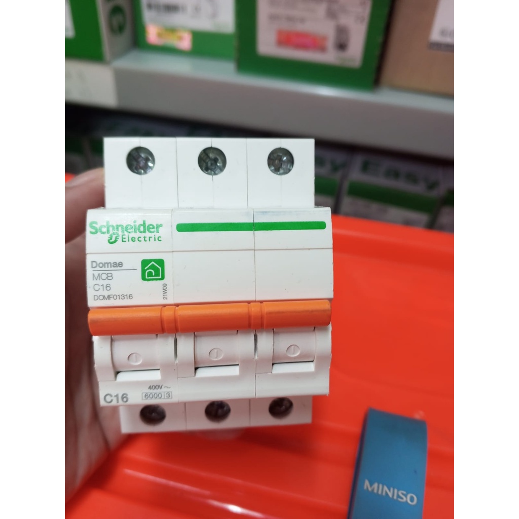 Mcb SCHNEIDER 3P 16A 6KA SNI | Shopee Thailand