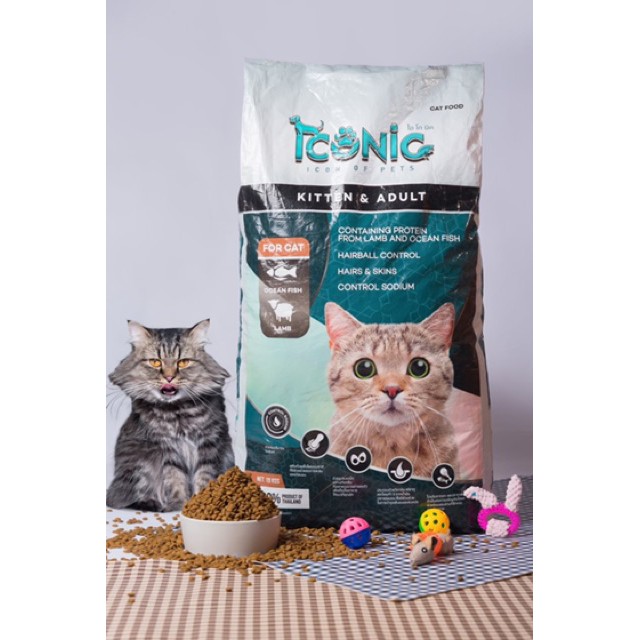 Iconic Premium Cat Food อาหารแมวเกรดพรีเมี่ยม 15 kg. | Shopee Thailand