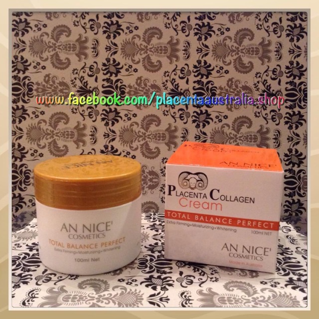 AN NICE’ Placenta Collagen Cream Total Balance Perfect | Shopee Thailand