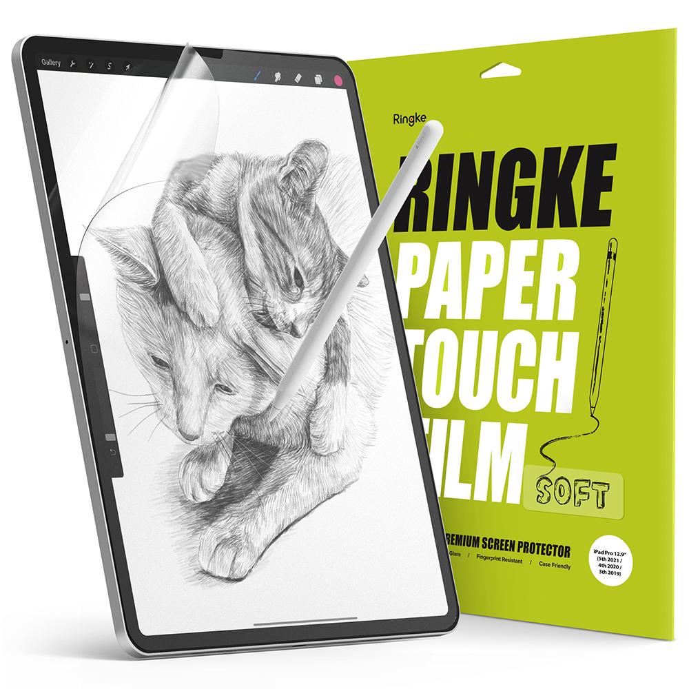 Ringke [Paper Feels] ฟิล์มกันรอยหน้าจอ Soft Pro 12.9 2022~2018 [แพ็ค 2 ...