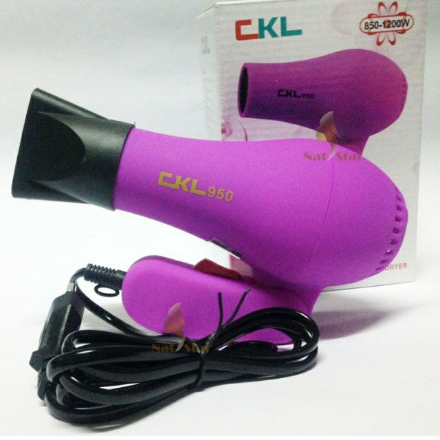 ไดร์เป่าผม CKL-950 1200w ด้ามพับพกพาไปได้ทุกที่ ( สีม่วง ) | Shopee Thailand