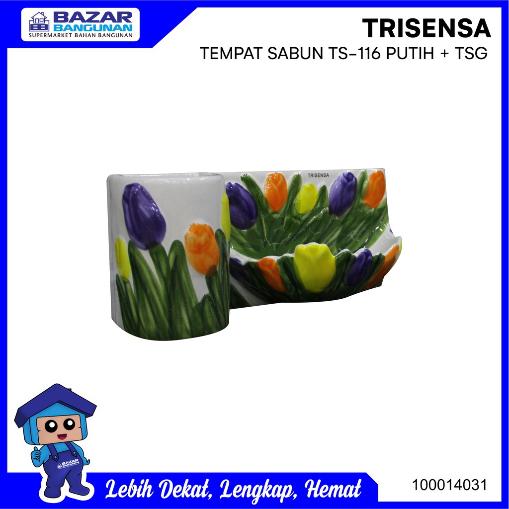 Trisensa - ที่วางสบู่ ที่วางสบู่ Ts 116 Ts116 แปรงสีฟันดอกไม้ทิวลิป | Shopee Thailand