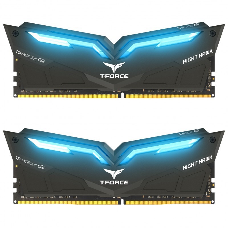 RAM DDR4(3200) 32GB (16GBX2) TEAM Night Hawk Blue | Shopee Thailand