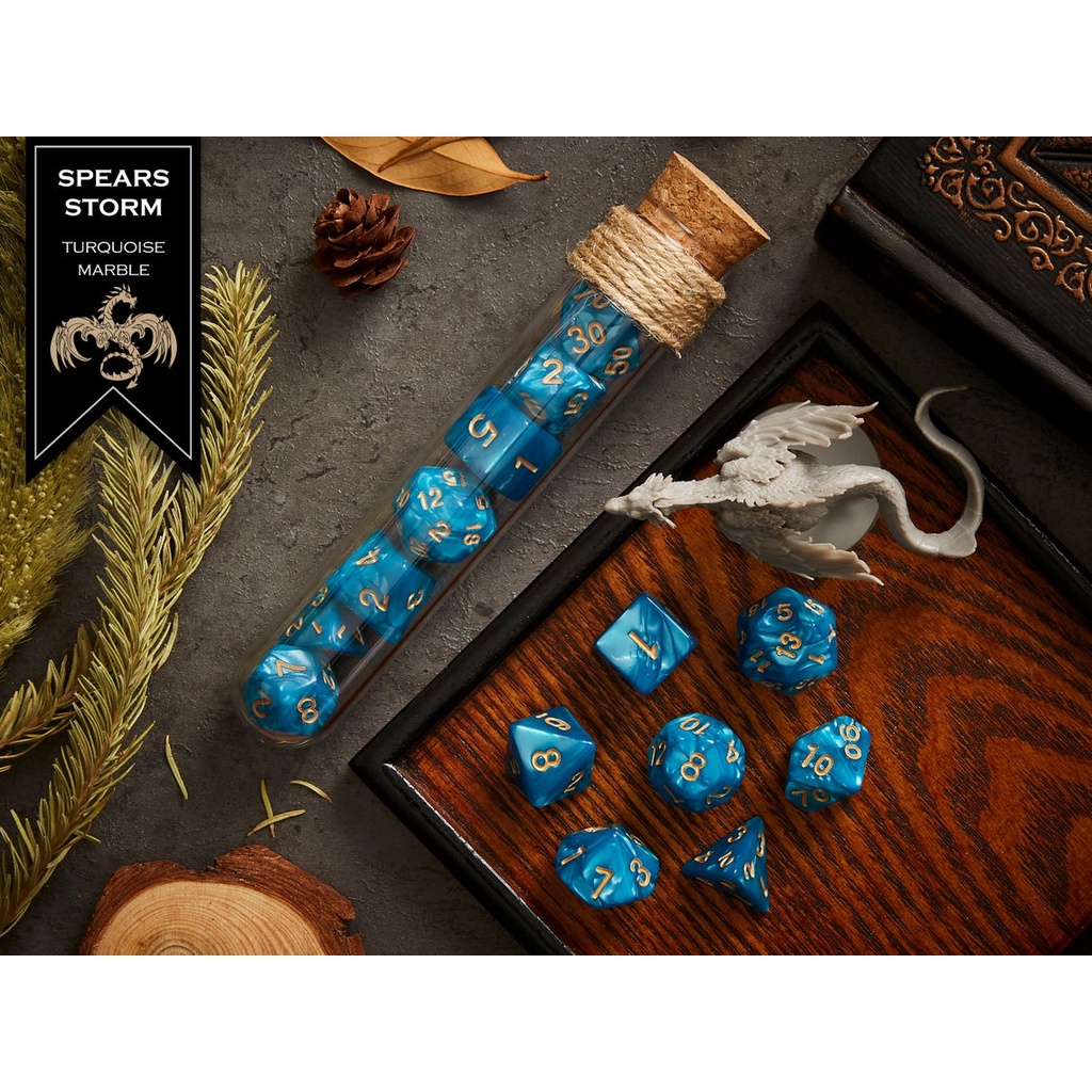 Potion Flask with Dice Set of 7 | ลูกเต๋า Dice For DnD D&D MTG RPG TRPG ...