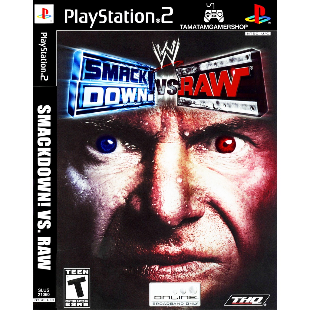 แผ่นเกมส์PS2 WWE SmackDown! vs. Raw PS2 เกมเพล2 เกมplay2 แนวมวยปล้ำ ...