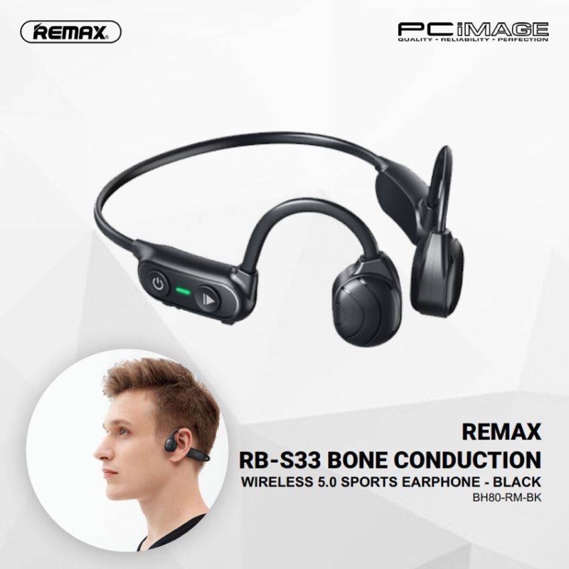 Remax RB-S33 S32 bone Conduction bluetooth หูฟังไร้สาย หูฟังบลูทูธ สำหรับออ | Shopee Thailand