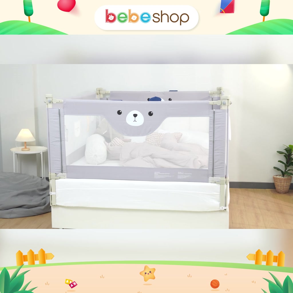 [bebeshop] ที่กั้นเตียง รุ่น Baby Bear 2in1 ที่กั้นเตียง+คอกกั้นเด็ก คาน+อะไหล่ | Shopee Thailand