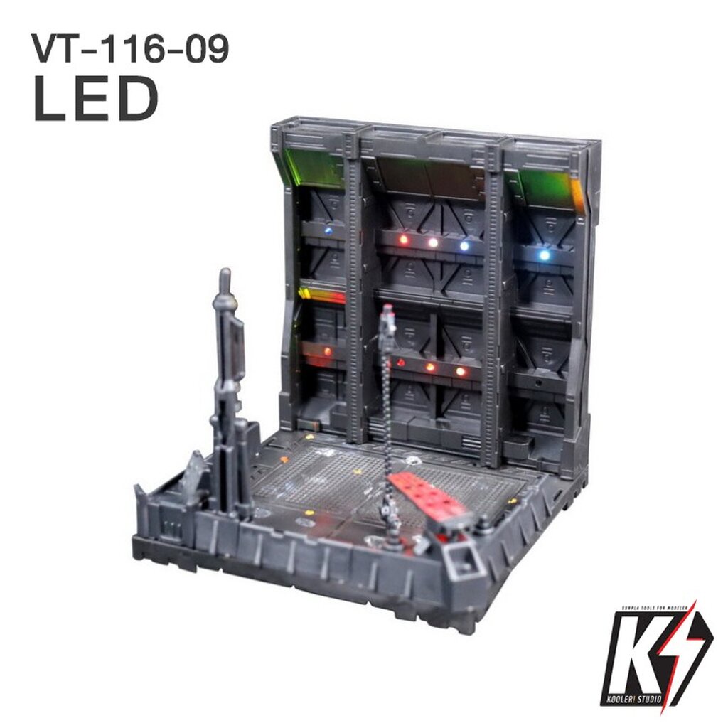 โรงเก็บกันดั้ม VT-116 พร้อมไฟ LED #ฉากโรงซ่อมกันดั้ม โรงซ่อมบำรุง CG ...