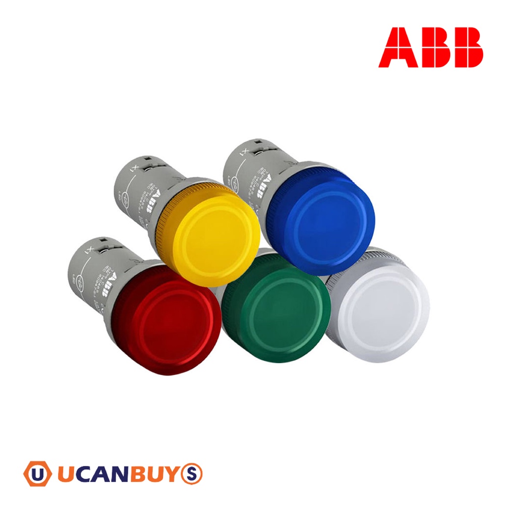 ABB : Pilot lamp with LED ไฟเลี้ยง 230VAC รุ่น CL2-523 (Red, Yellow, Blue, Green, White ...
