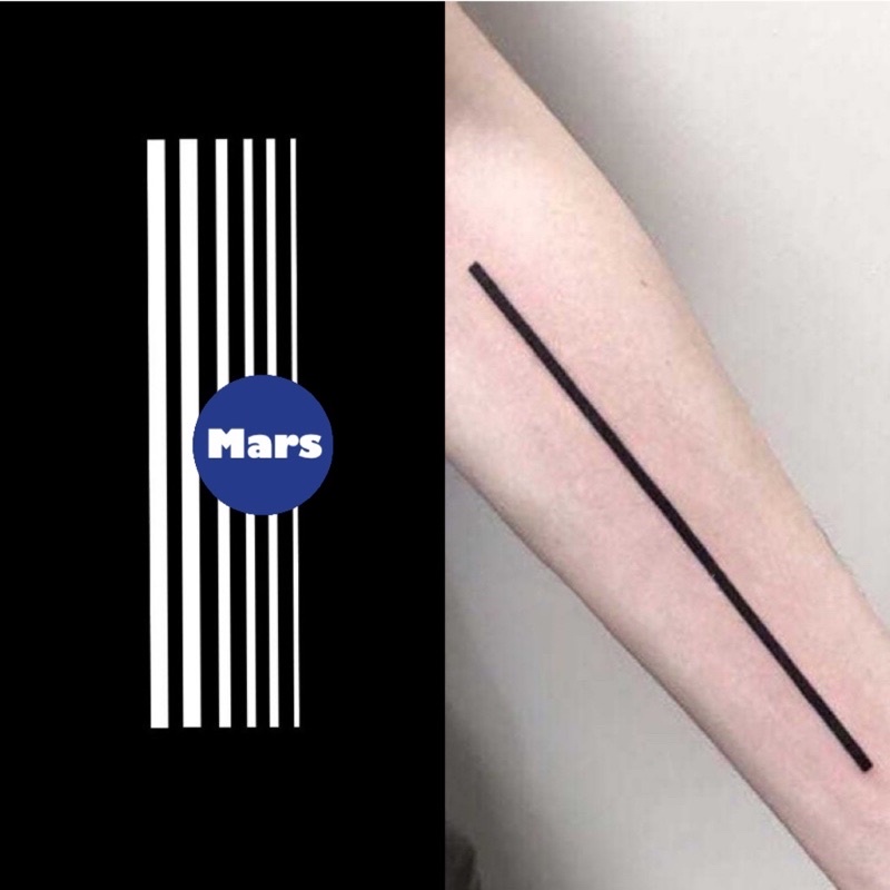【Mars Tattoo】ใหม่ สติกเกอร์รอยสักชั่วคราว กึ่งถาวร 2 สัปดาห์ ติดทนนาน ...