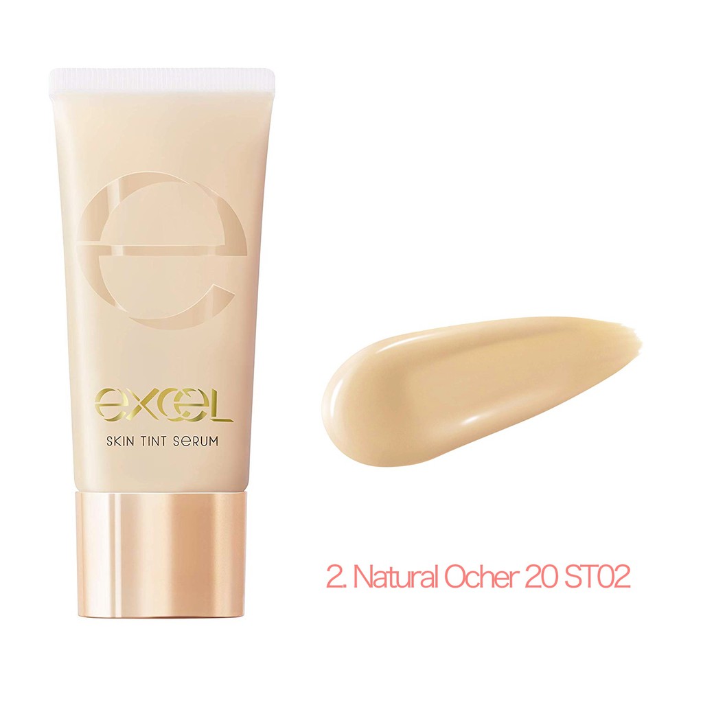 EXCEL Skin Tint เซรัมรองพื้น แบบทินต์ SPF28 PA++ 35 กรัม 4 สี เหมาะสำหรับผิวที่หลากหลาย จาก ...