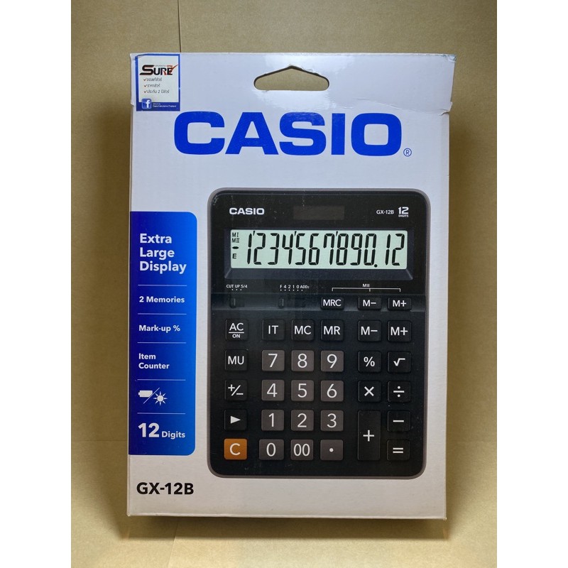 Casio GX-12B Calculator ของแท้100% รับประกัน 2 ปี | Shopee Thailand