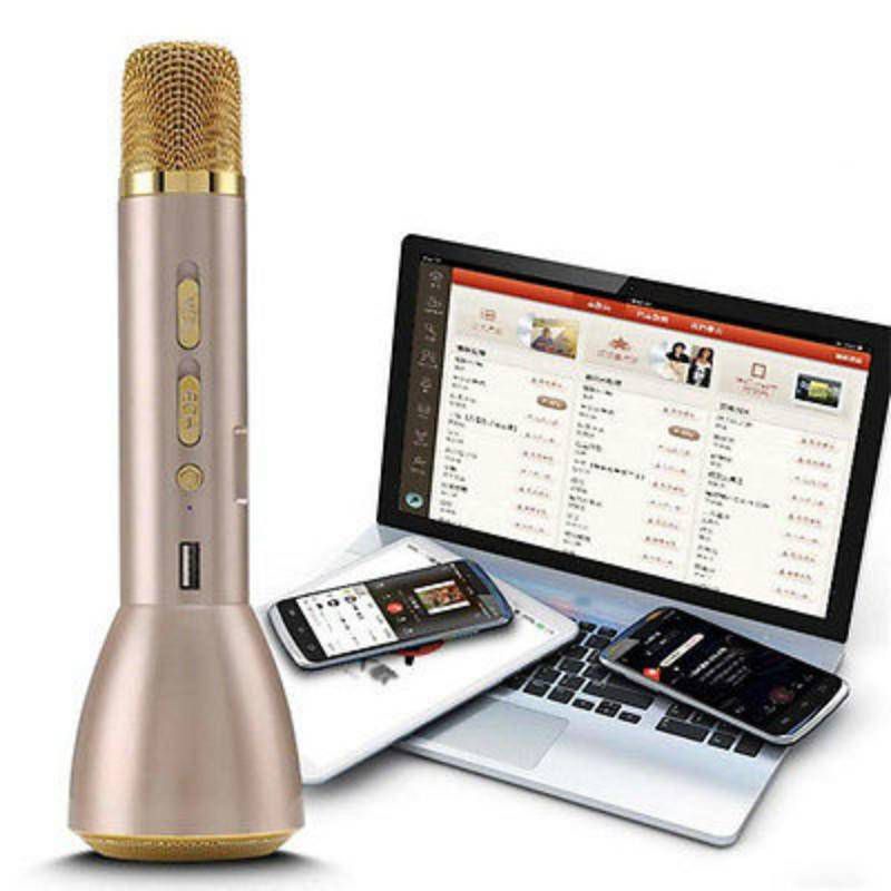 ไมโครโฟนบลูทูธคาราโอเกะ ลำโพงในตัว รุ่น KTV-K088 | Shopee Thailand