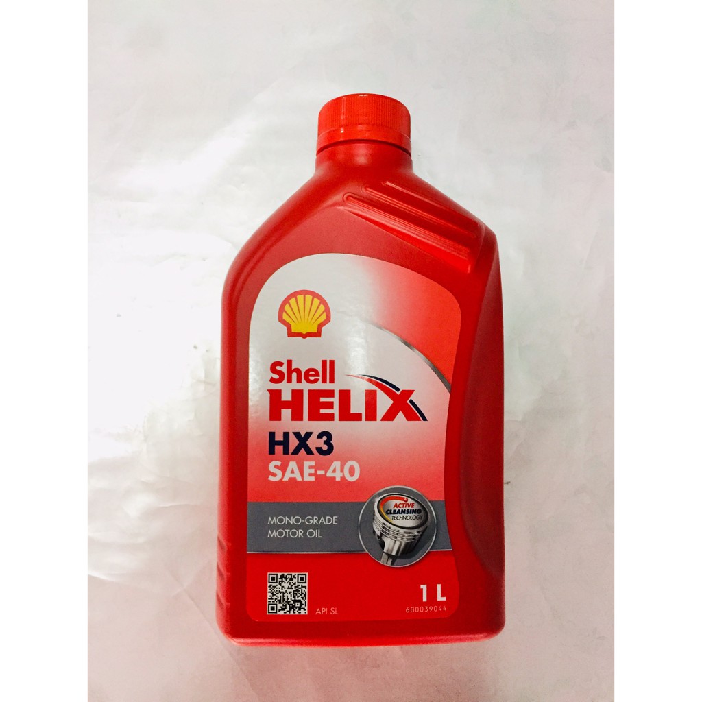 น้ำมันเครื่องShell HELIX HX3 (SAE-40) เครื่องยนต์เบนซิน ขนาด1ลิตร สีแดง ...