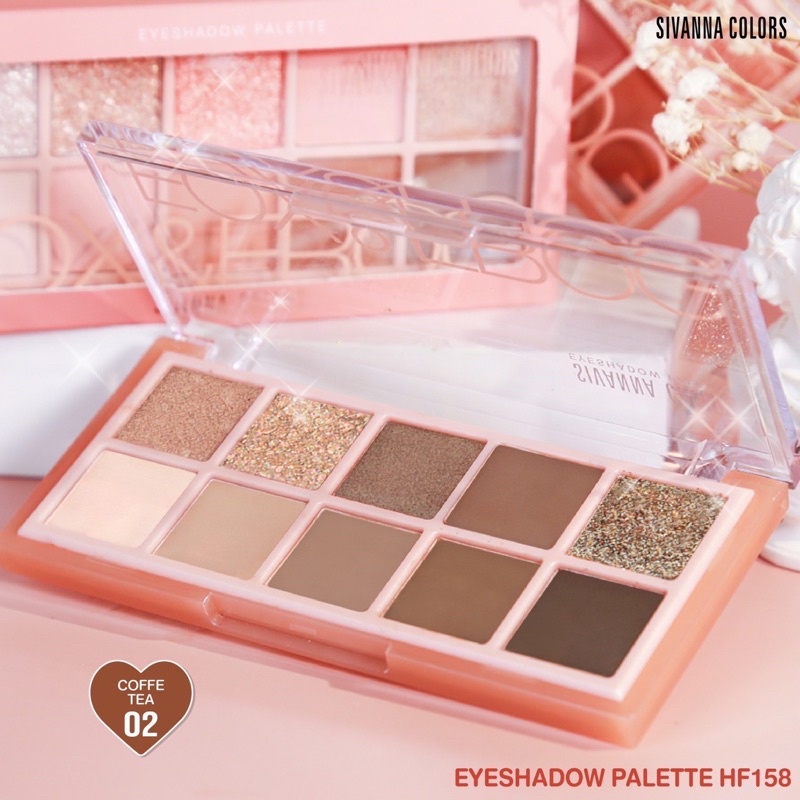 (🔥ของแท้/ส่งไว🔥) Sivanna Color Eyeshadow Palette พาเรทอายแชร์โดว์ 10 ...
