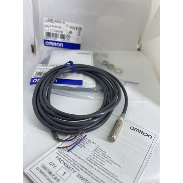 E2E-X2D1-N Omron Proximity Switch Sensor เซ็นเซอร์ รุ่น E2E-X2D1-N ขนาด8มิล(2สาย NO)ใช้ไฟ12 ...