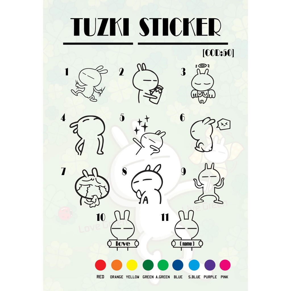 สติกเกอร์ TUZKI สากล | Shopee Thailand