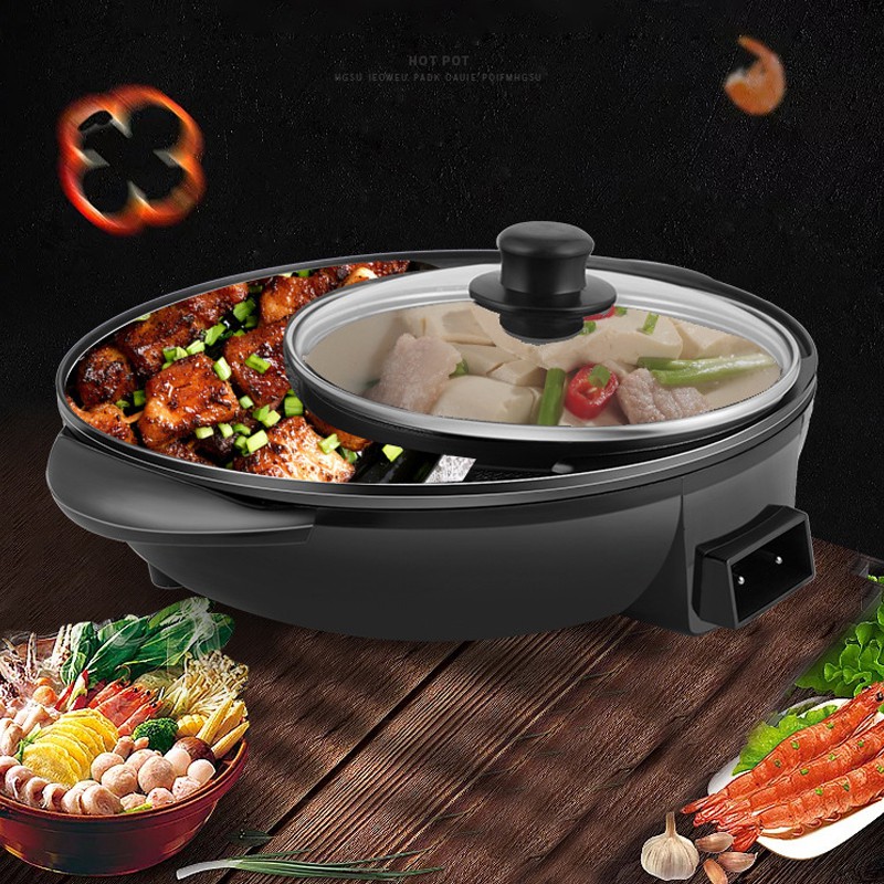 Home TH ตาปิ้งย่าง Hongshuangxi เตาปิ้งย่างสไตล์เกาหลี 2in1 ปิ้งย่าง ...