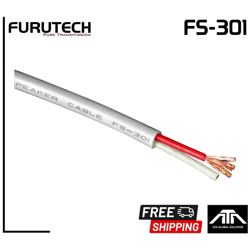 (ความยาวสาย 1 เมตร) สายลําโพง ยี่ห้อ Furutech FS-301 FURUTECH FS-301 รับประกันคุณภาพโดย CLEF ...