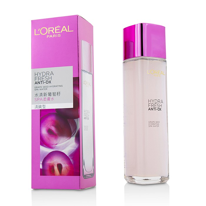 L'Oreal Paris Hydrafresh Anto-Ox Grape Seed Hydrating Spa Water 130ml | Shopee Thailand