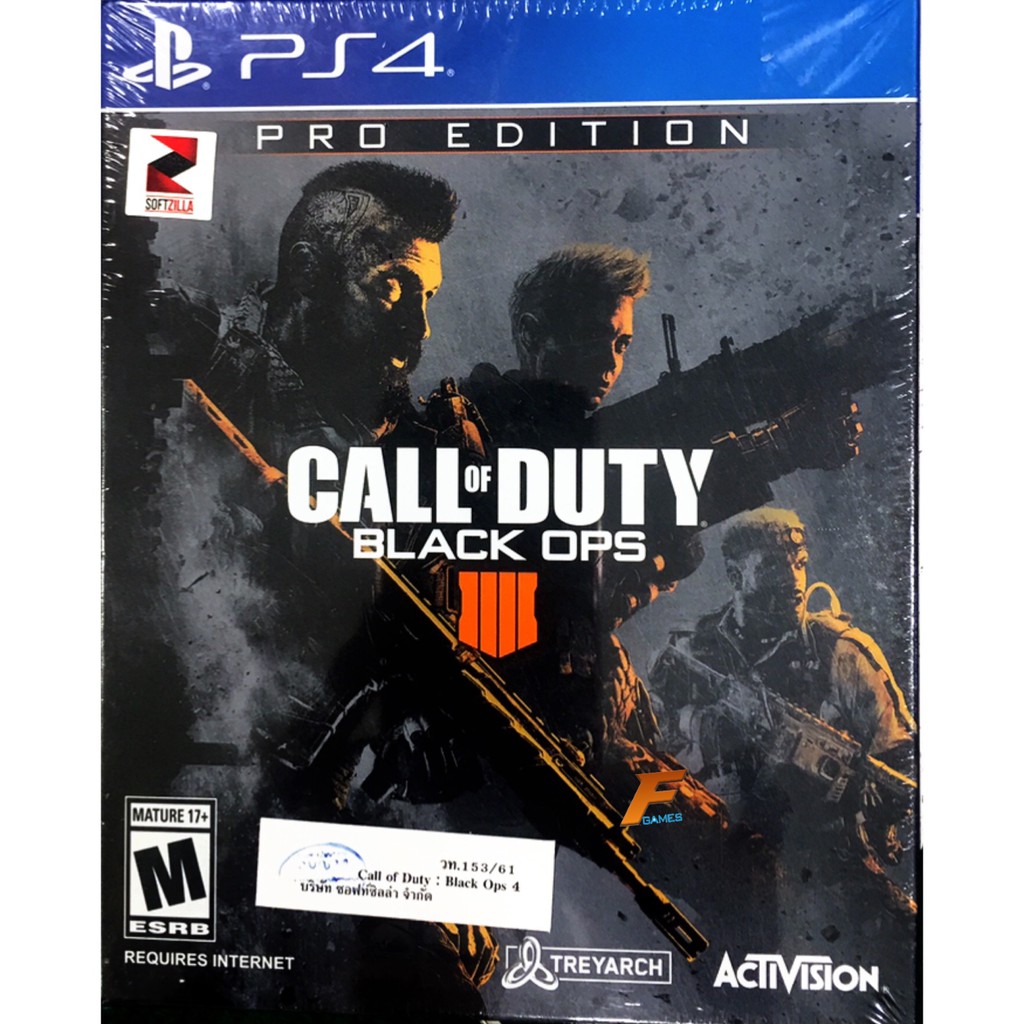PS4 Call of Duty Black Ops 4 Pro Edition (Zone 3 / Asia) แผ่นเกมส์แท้ ...