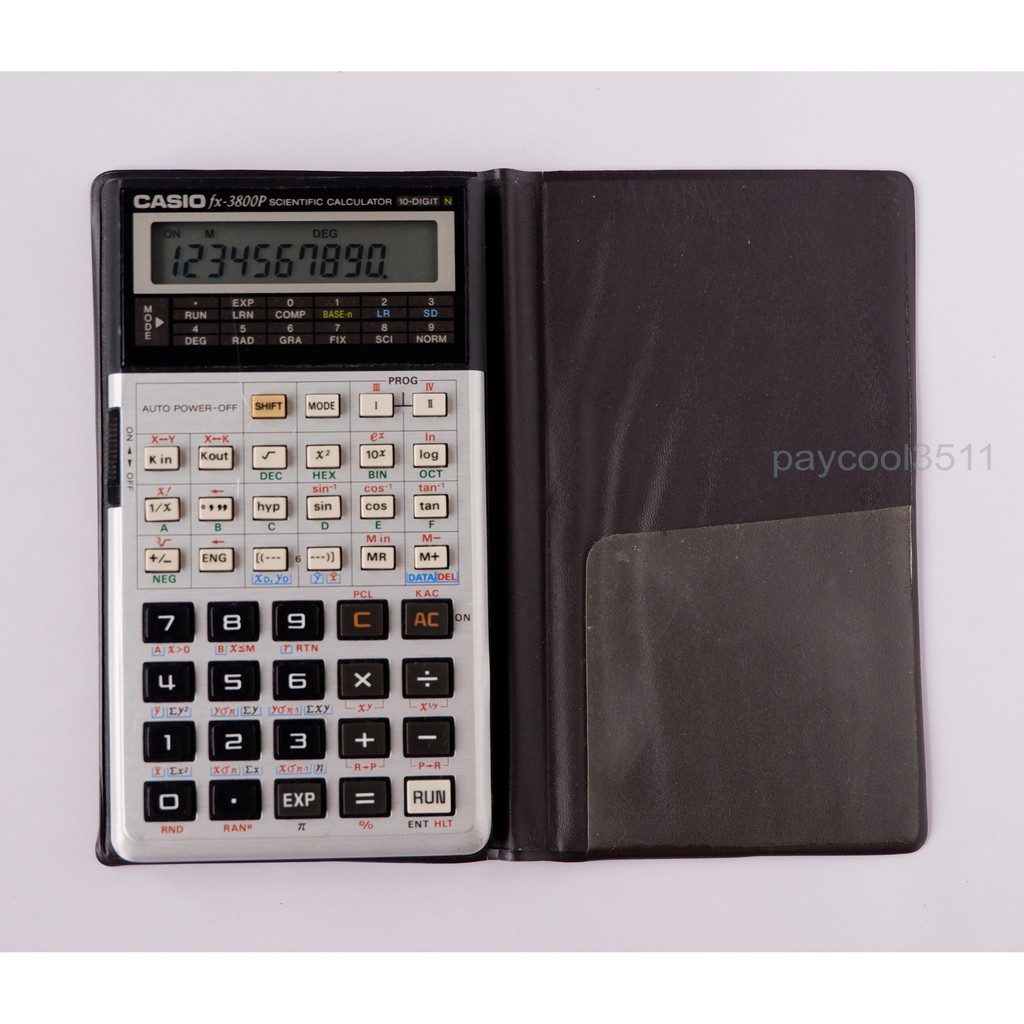 เครื่องคิดเลข Casio Fx-3800P scientific calculator ของแท้ มือสอง ...