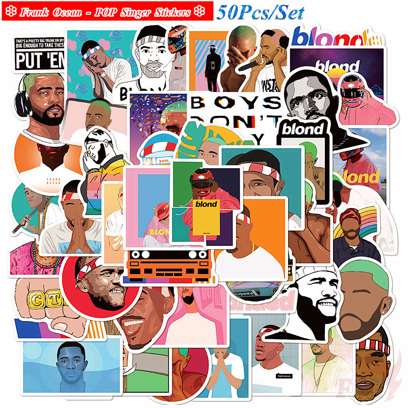 Frank Ocean “Blonde” Series 01 - POP Singer สติ๊กเกอร์ 50Pcs/Set DIY ...