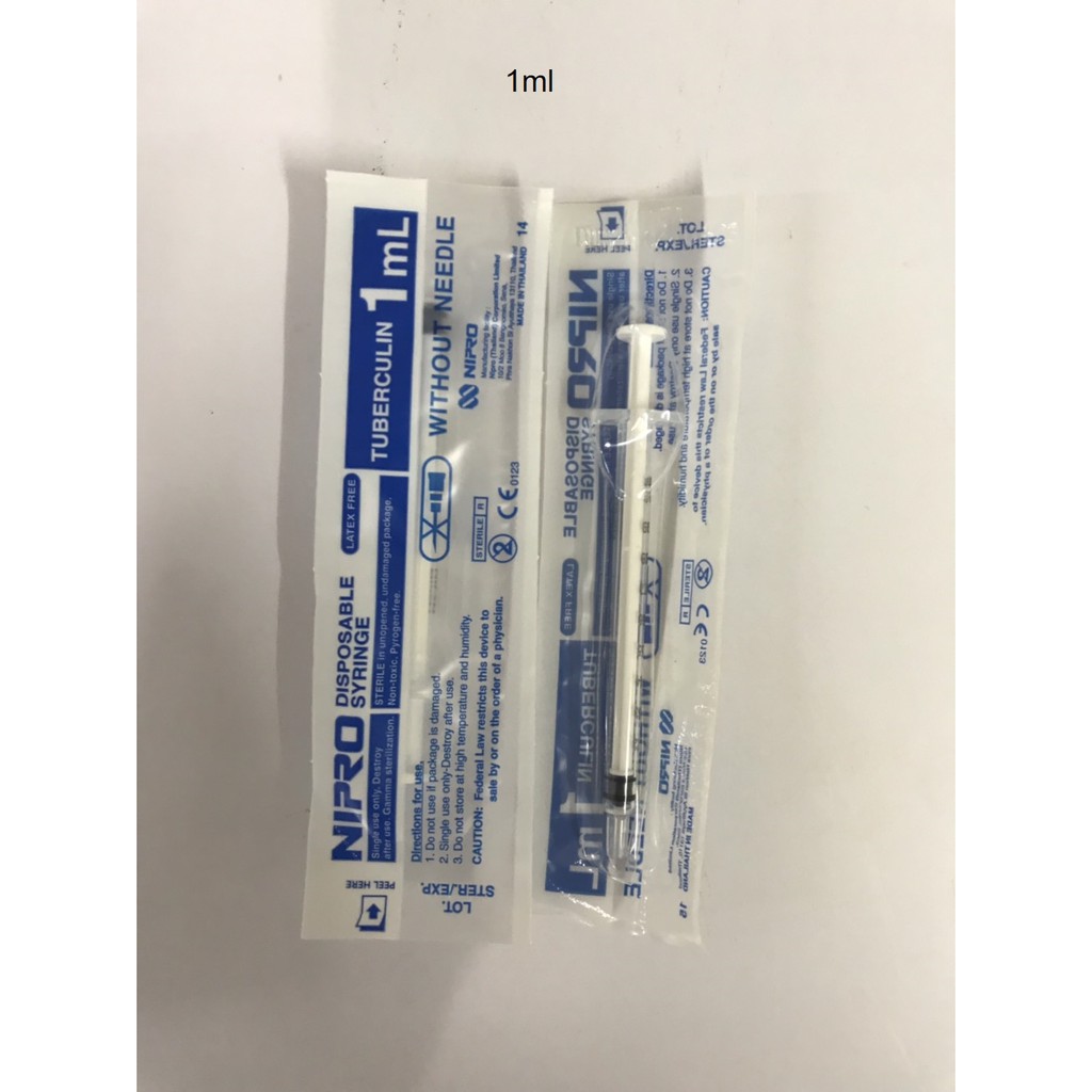กระบอกฉีดยา NIPRO Syringe (หลอด) 1, 3, 5, 10, 20, 50 ml | Shopee Thailand