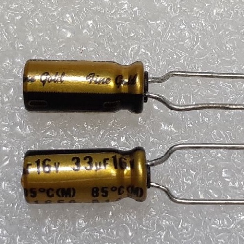 Nichicon FG (Fine Gold) 33uf 16v capacitor ตัวเก็บประจุ คาปาซิเตอร์ ...