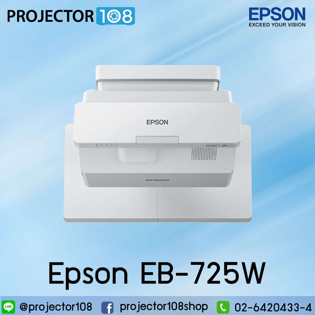Epson EB-725W WXGA 3LCD Laser Projector with Built-in Wireless | Shopee ...