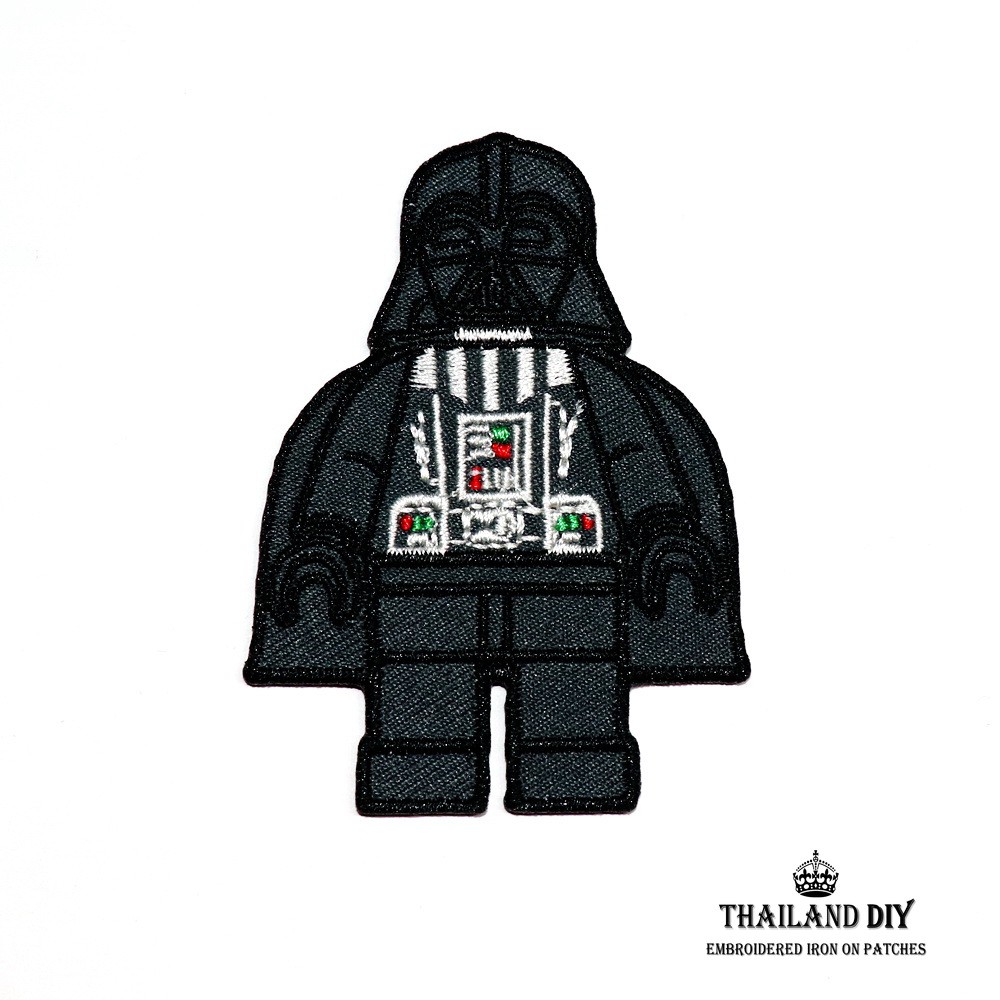 ตัวรีดติดเสื้อ หุ่นเลโก้ Darth Vader Star Wars Patch wop อาร์มติดเสื้อ สตาร์วอร์ส งานปัก เท่ๆ ...