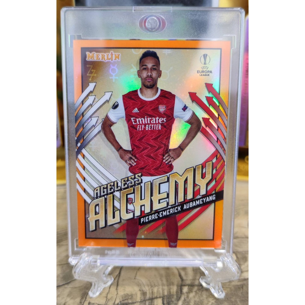 การ์ดนักฟุตบอล Topps Merlin Aubameyang 10/25 Ageless Alchemy | Shopee ...