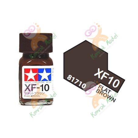 สีสูตรน้ำมัน Tamiya Enamel XF10 Flat Brown 10ml | Shopee Thailand