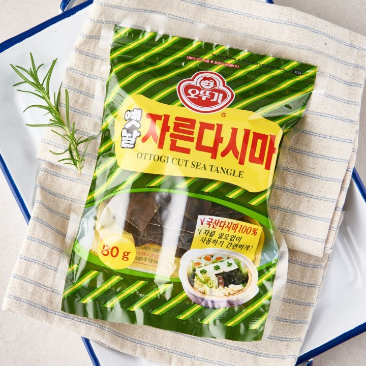พร้อมส่ง 옛날 자른다시마 สาหร่ายแห้ง ชนิดแผ่น สำหรับทำซุป Ottogi Cut Seaweed ...